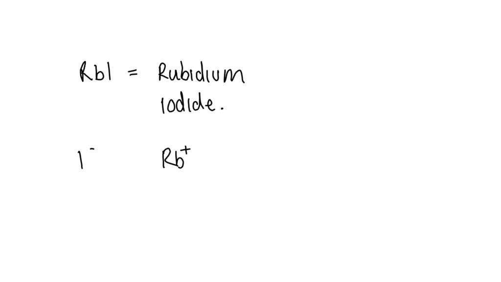 SOLVED:Rubidium iodide crystallizes with a cubic unit cell that ...