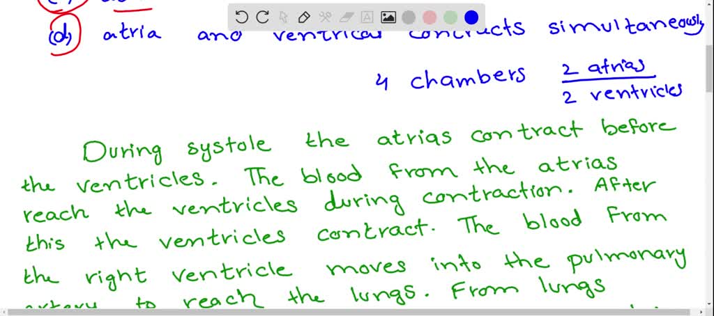 SOLVED:During systole of heart (a) Only atria contracts (b) Only ...