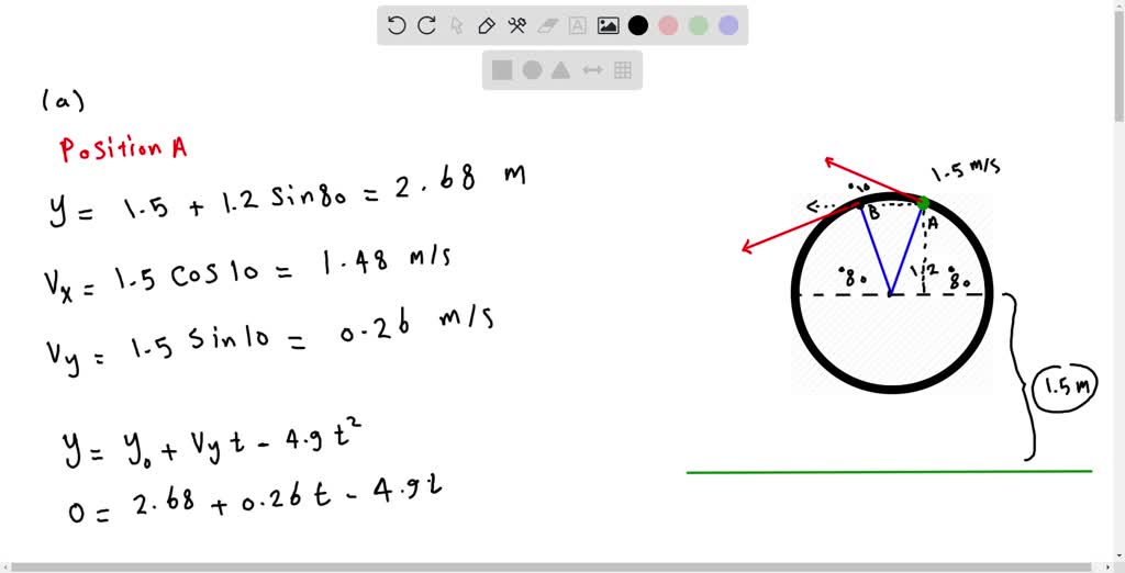 SOLVED A Stone At The End Of A Sling Is Whirled In A Vertical Circle Of