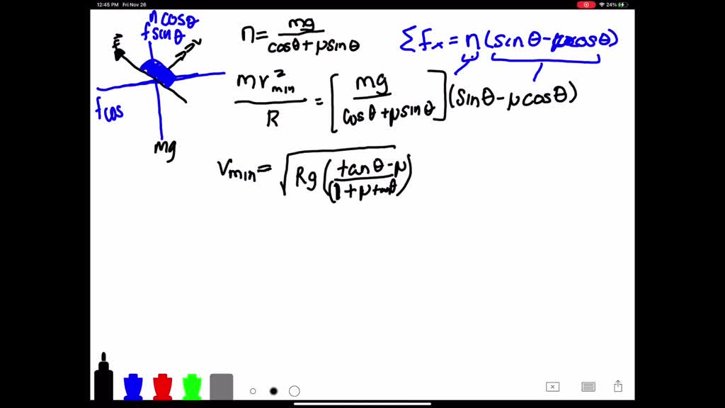 SOLVED:A car rounds a banked curve where the radius of curvature of the ...