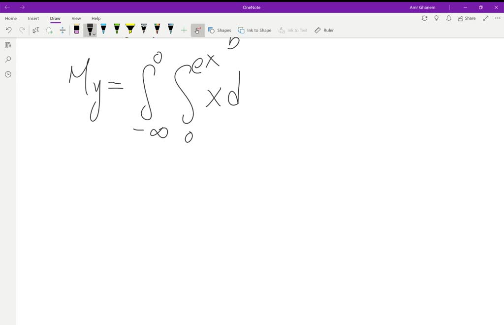 The centroid of an infinite region Find the centroid of the infinite ...