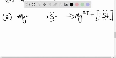 SOLVED: Use Lewis symbols to diagram the reactions between (a) Mg and S ...