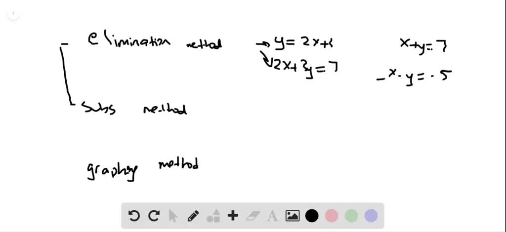 SOLVED:When solving a system, what advantages are there with the ...