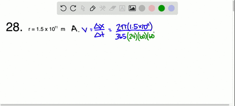 ⏩SOLVED:The radius of the earth's very nearly circular orbit around… | Numerade