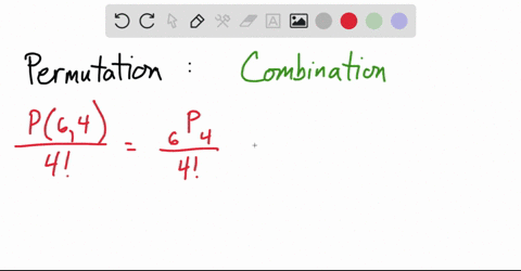 SOLVED:Evaluate the number. P(6,4) / 4