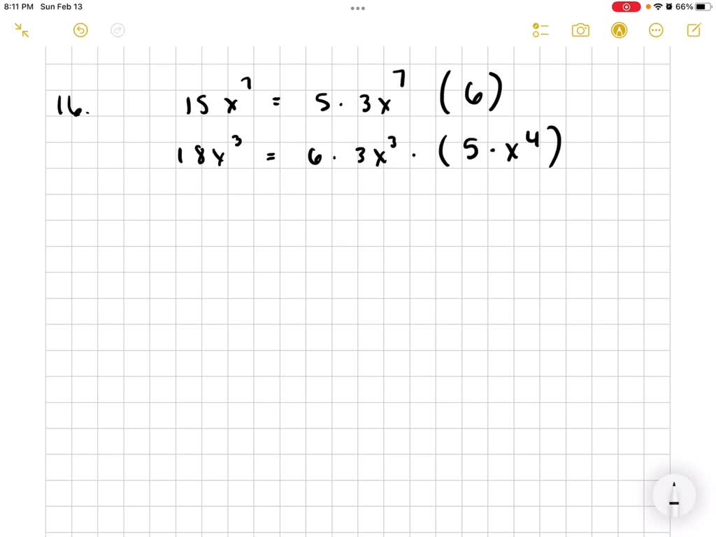 SOLVED:(2)/(15 x^7), (7)/(18 x^3)