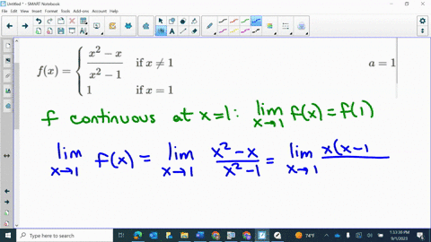 SOLVED: Explain why the function is discontinuous at the given number a ...