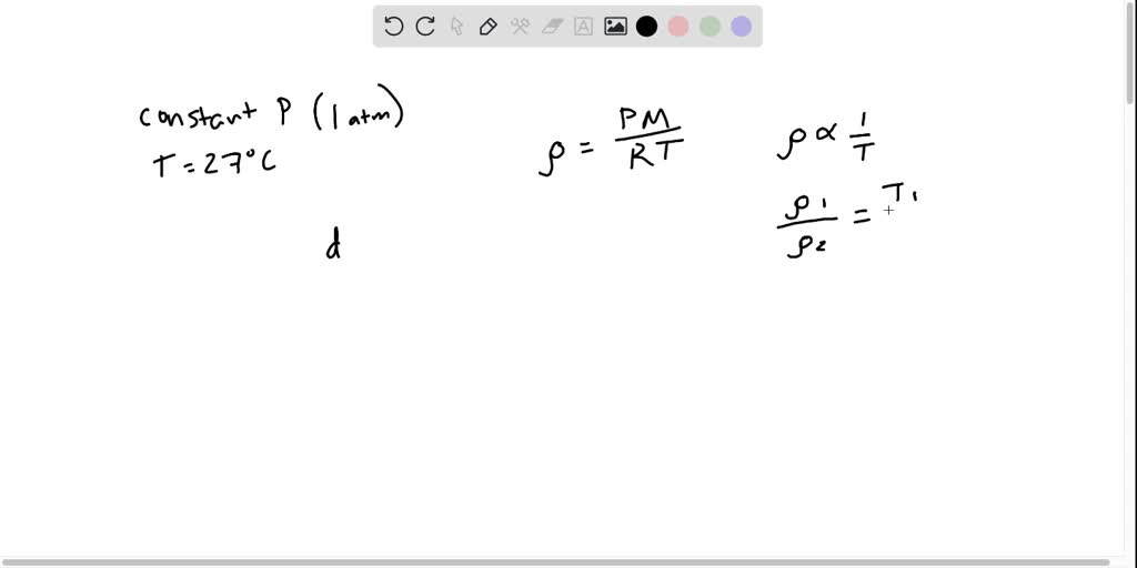 SOLVED:The density of a gaseous substance at 1 atm pressure and 750 K ...
