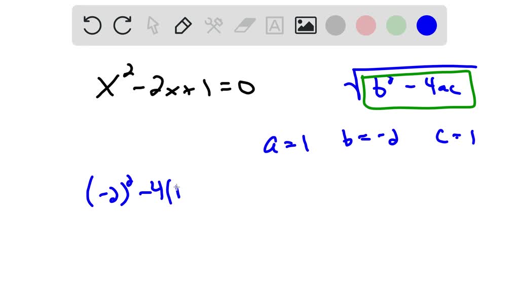 SOLVED:Compute the discriminant. Then determine the number and type of solutions for the given ...