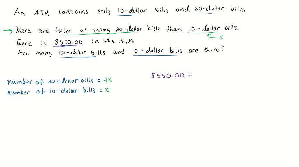 SOLVED:Solve using the five "Steps for Solving Applied Problems." See Example 6. A bank employee ...
