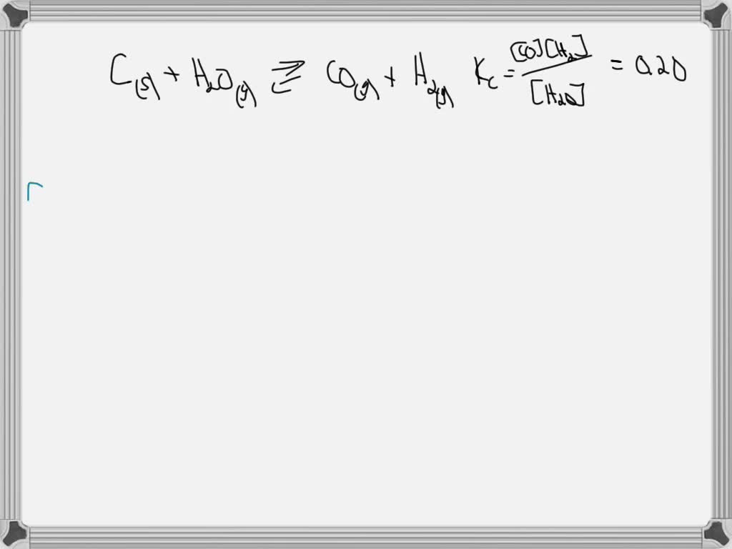 SOLVED:The numerical value of the equilibrium constant, Kc, for the reaction of carbon and water ...