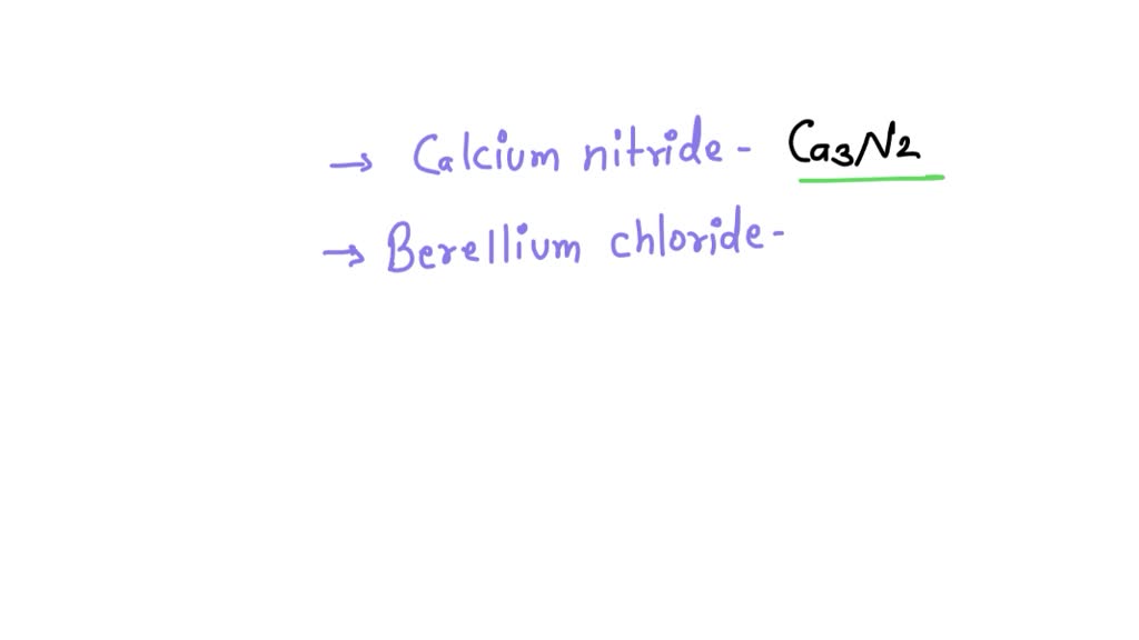 SOLVED:Write the formula for each of the following compounds. a ...