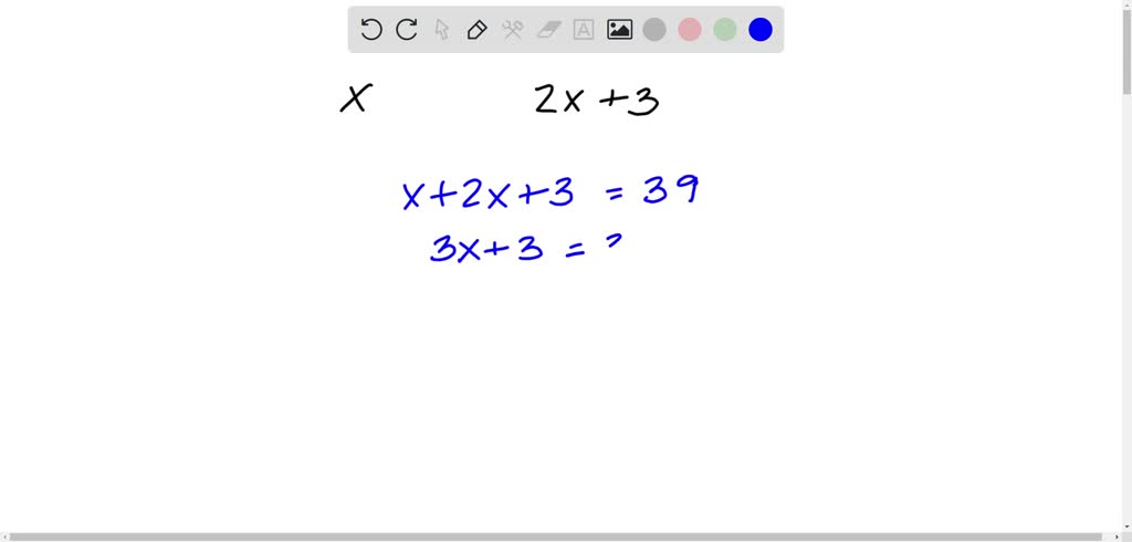Solved A Larger Integer Is 3 More Than Twice A Smaller Integer If Their Sum Is 39 Then Find