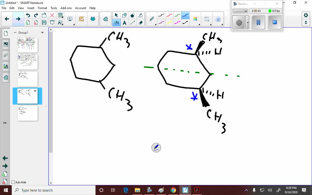 SOLVED:Draw the meso form of each of the following molecules, and ...