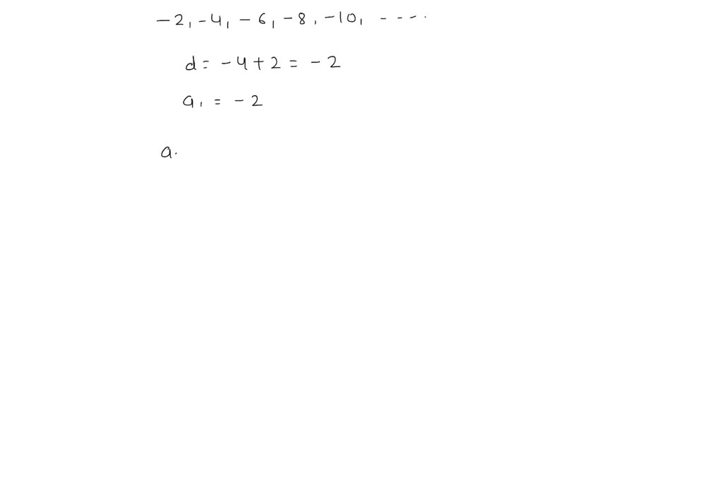SOLVED Write The N Th Term Of The Sequence 2 4 6 8 10 