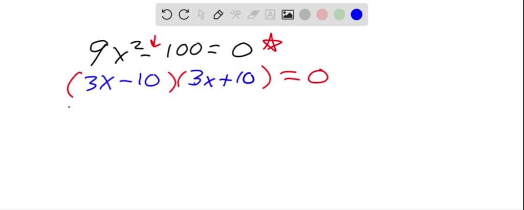SOLVED:Use factoring to solve each quadratic equation. Check by substitution or by using a ...