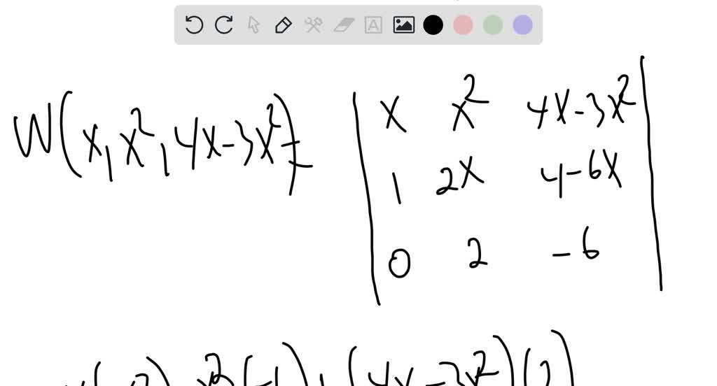 SOLVED:Determine whether the given set of functions is linearly independent on the interval (-∞ ...