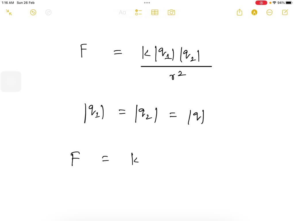 SOLVED:Two identical charges experience a repulsive force of magnitude ...