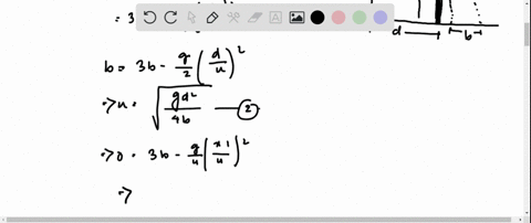 SOLVED: A particle is launched from point A with a horizontal speed u and subsequently passes ...