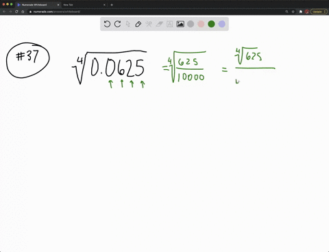 SOLVED:Evaluate the roots without using a calculator. Identify those ...