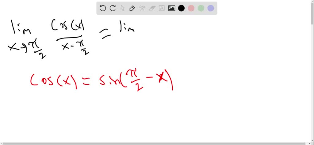 SOLVED:Trigonometric limits Evaluate the following limits or state that they do not exist. limx ...