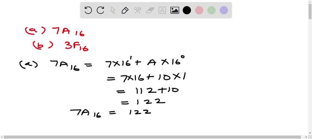 ⏩SOLVED:Convert the following hexadecimal numbers into their decimal… | Numerade