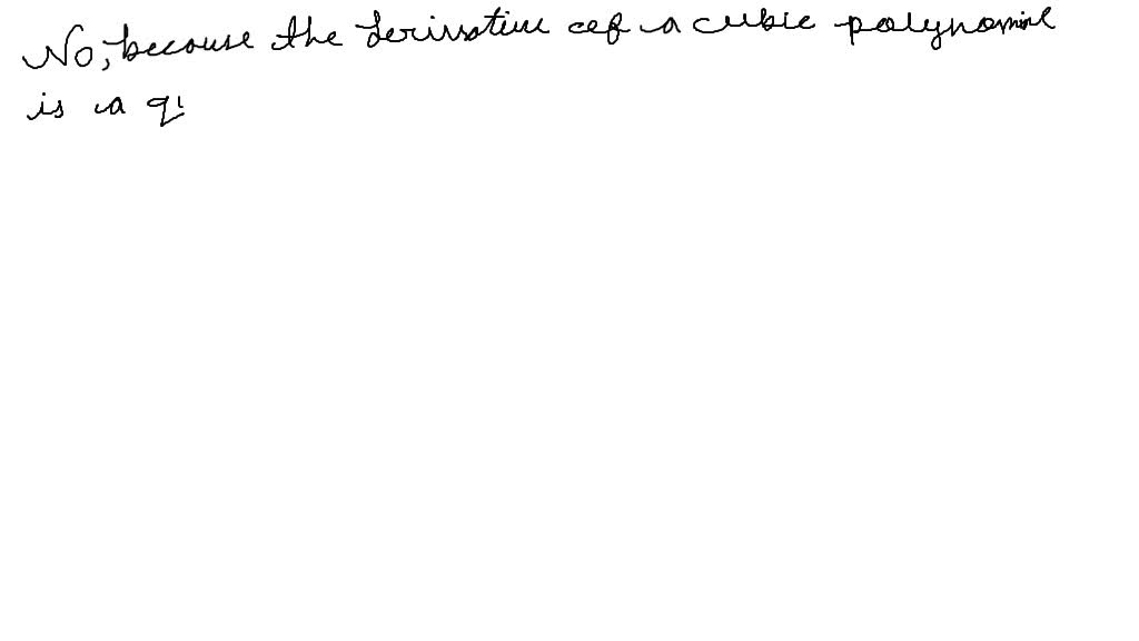 SOLVED:Can a cubic polynomial function have more than two horizontal ...