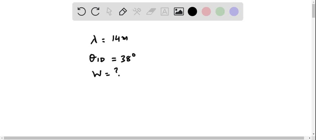SOLVED:The wavelength of water waves entering a harbor is 14 m. The ...