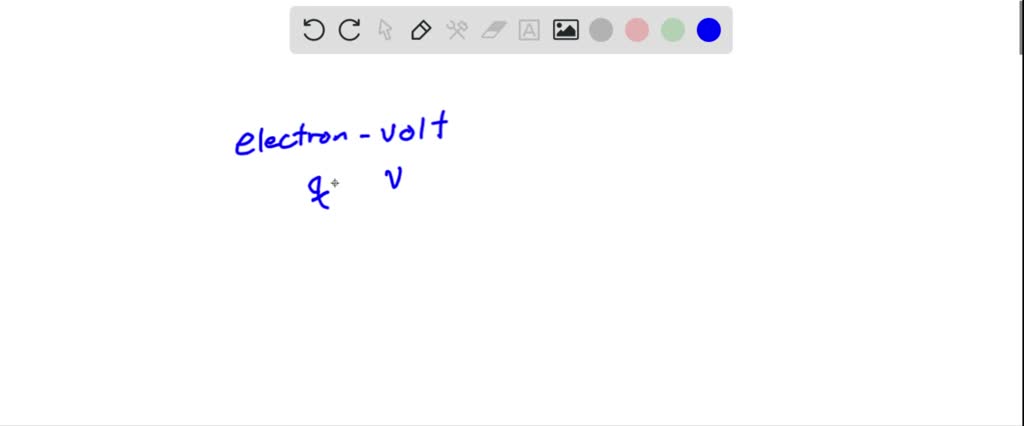 SOLVED:An electron-volt is a unit of (A) potential difference (B ...