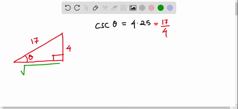 SOLVED:sketch a right triangle corresponding to the trigonometric ...