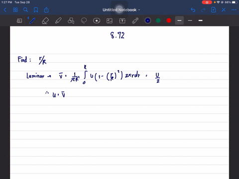 SOLVED:Consider the empirical "power-law" profile for turbuIent pipe ...