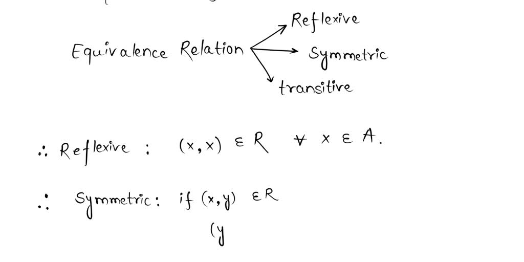 SOLVED:Determine whether the given relation is an equivalence relation on {1,2,3,4,5} . If the ...