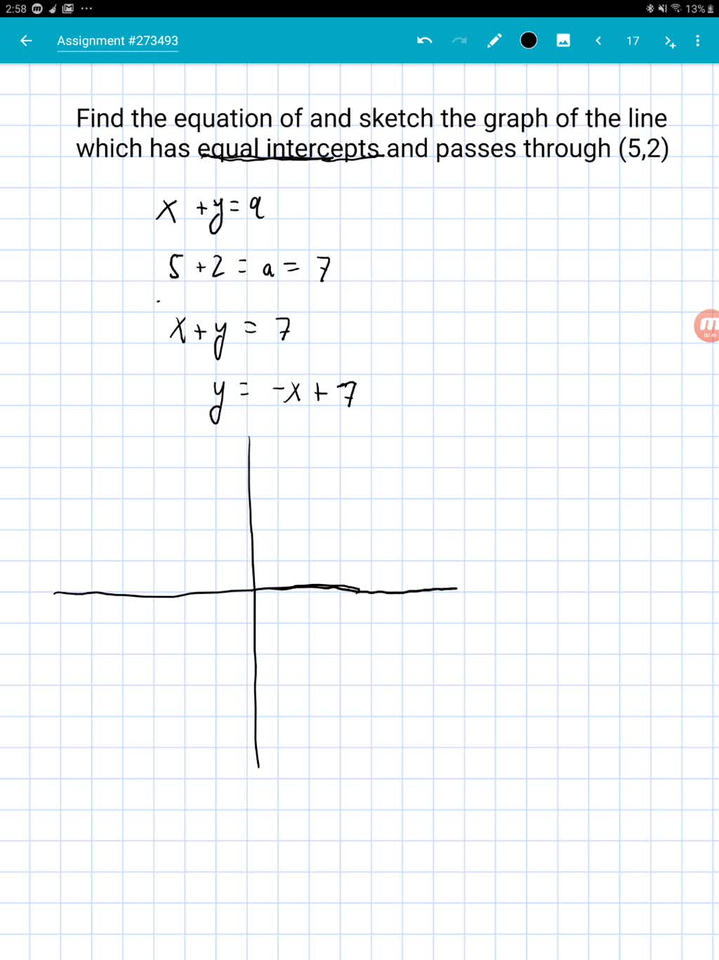 SOLVED:Find the equation of each of the lines with the given properties ...