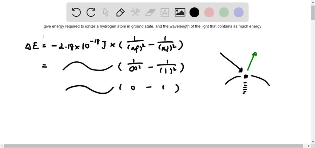 SOLVED: An atomic emission spectrum of hydrogen shows three wavelengths ...