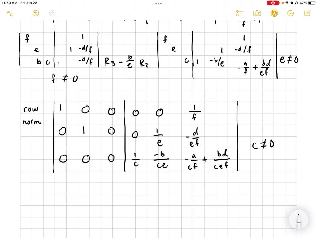 SOLVED:Under what conditions on their entries are A and B invertible? A ...