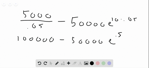 SOLVED:A continuous annuity with withdrawal rate N= 5000 lyear and ...