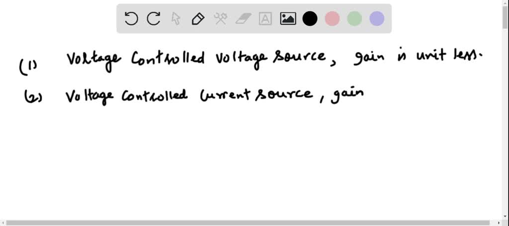 SOLVED:Name four types of dependent sources and give the units for the ...