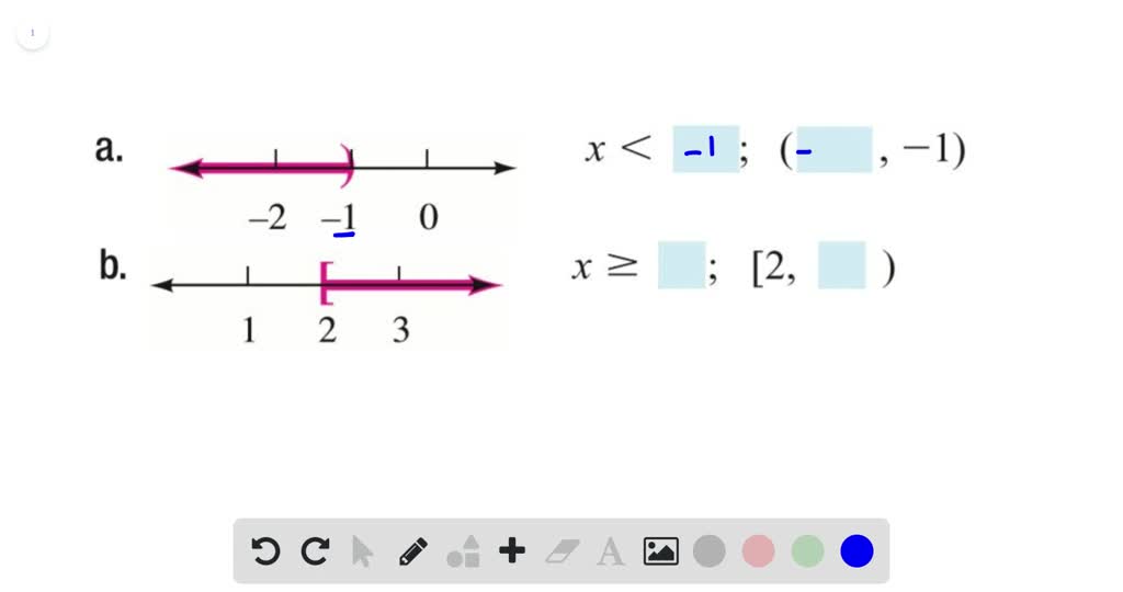 SOLVED:Represent each line graph as an inequality and using interval ...