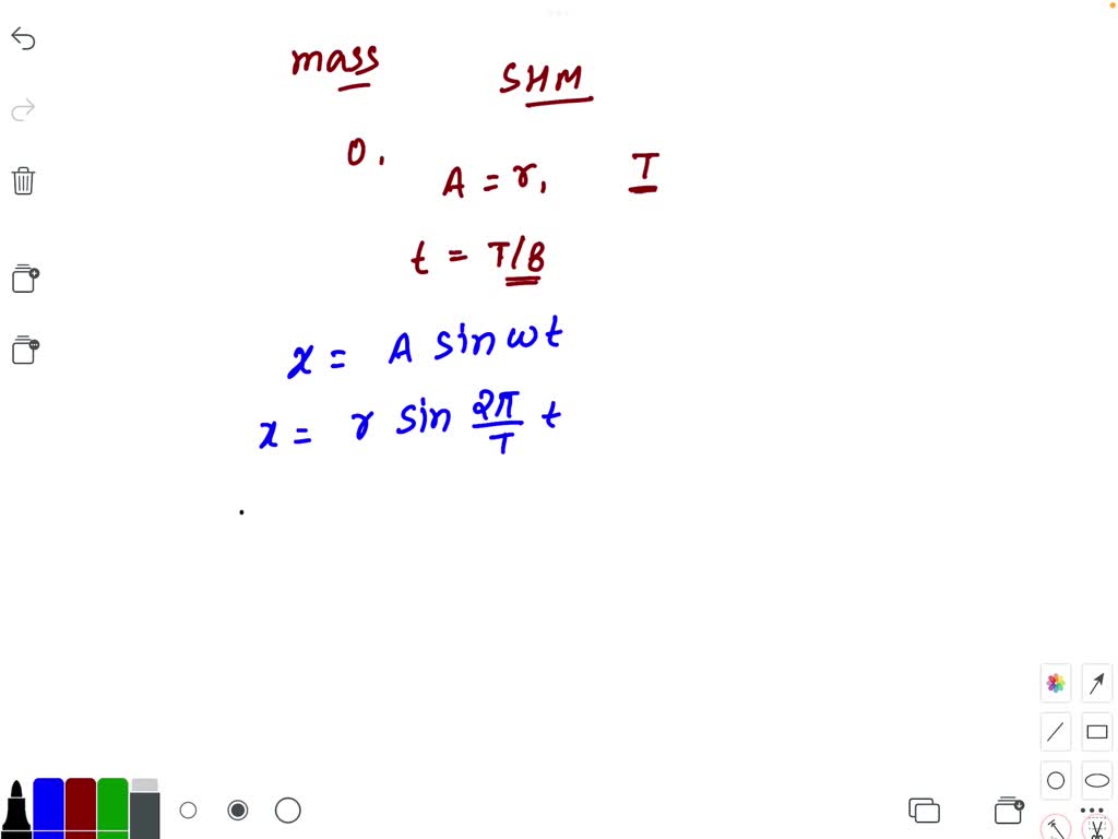 SOLVED:A small mass executes linear SHM about a point O with amplitude ...