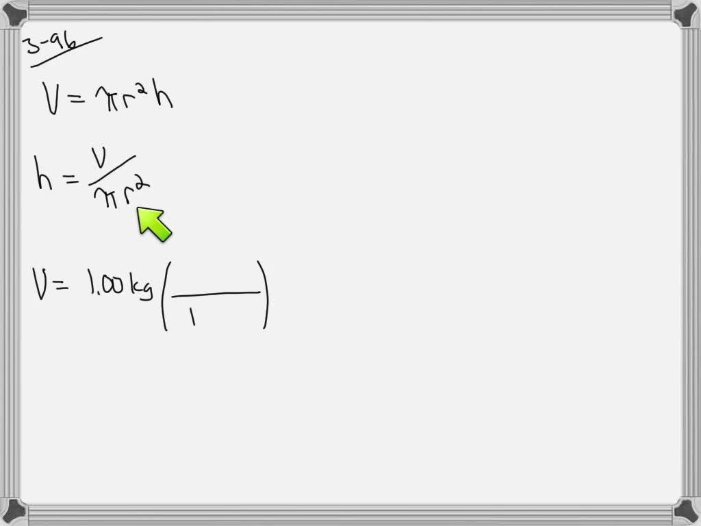 SOLVED The Radius r Of The International Reference Kilogram Cylinder solved-the-radius-r-of-the-international-reference-kilogram-cylinder