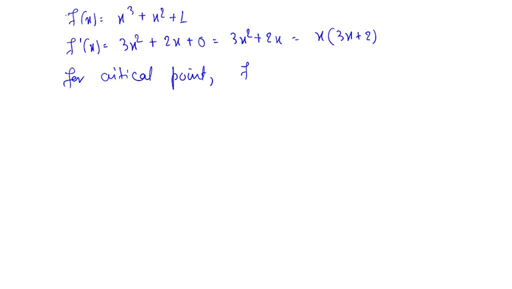 SOLVED:Apply the first derivative test to classify each of the critical ...