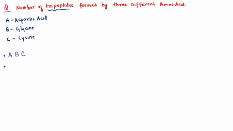 SOLVED: A simple tripeptide composed of three different aminoacids can ...
