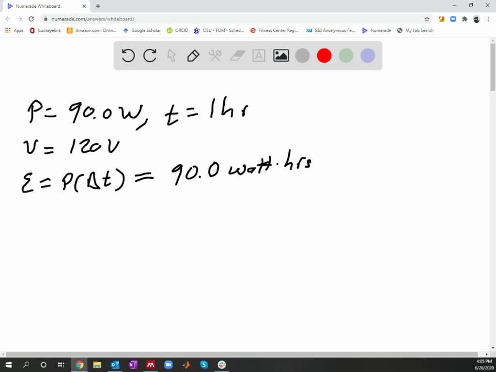 SOLVED:The power supplied to a typical black-and-white television is 90 ...