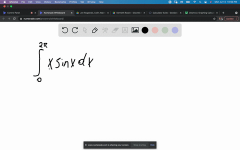SOLVED:Determine the sign of the integral without calculating it. Dran' a graph if necessary: ∫0 ...