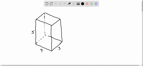 SOLVED:A rectangular solid 3 inches by 4 inches by 5 inches, resting on ...