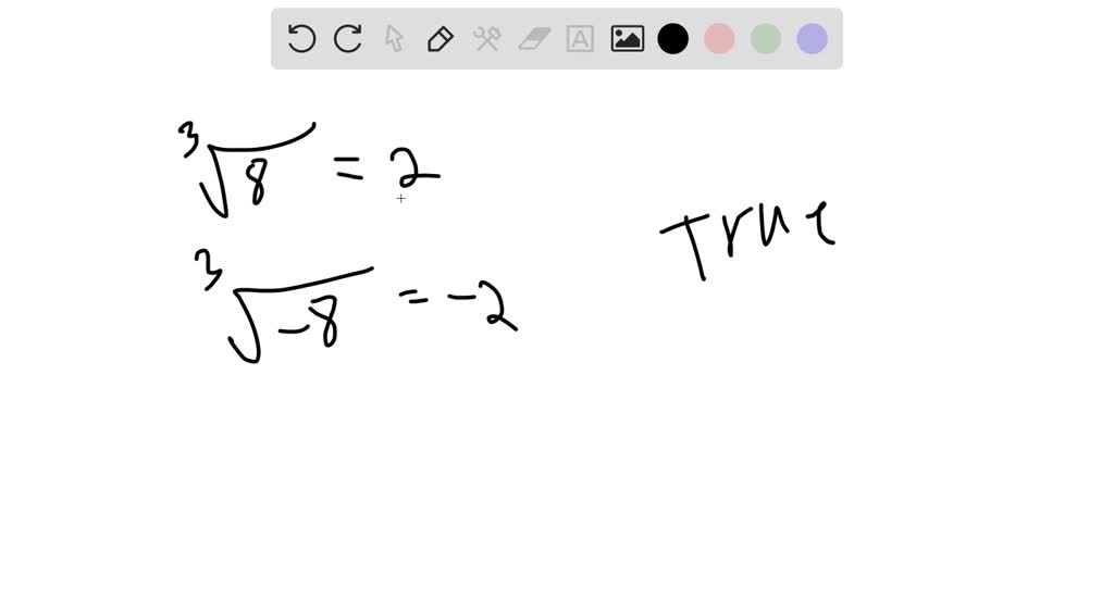 SOLVED The Cube Root Of Every Nonzero Real Number Has The Same Sign As