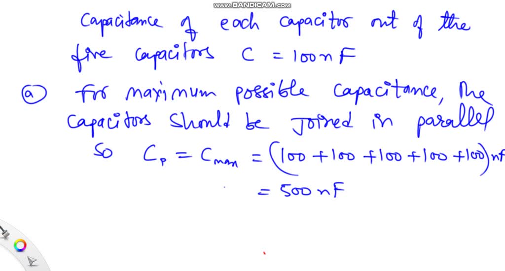 SOLVED:You are working on an electronics project that requires a variety of capacitors, but you ...