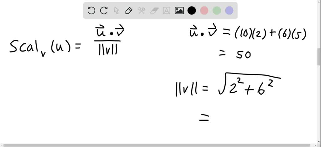 ⏩SOLVED:Calculating orthogonal projections For the given vectors 𝐮 ...