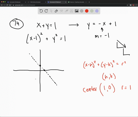SOLVED:In Exercises 73–80, graph the two equations and find the points in which the graphs ...