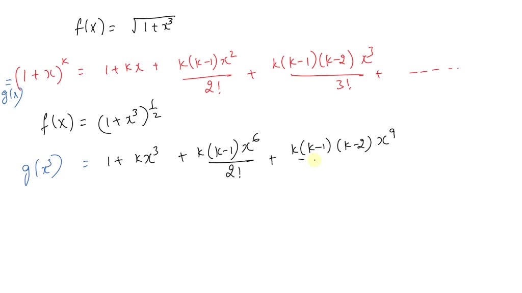 Using a Binomial Series In Exercises 21-26 use the binomial series to find the Maclaurin series ...